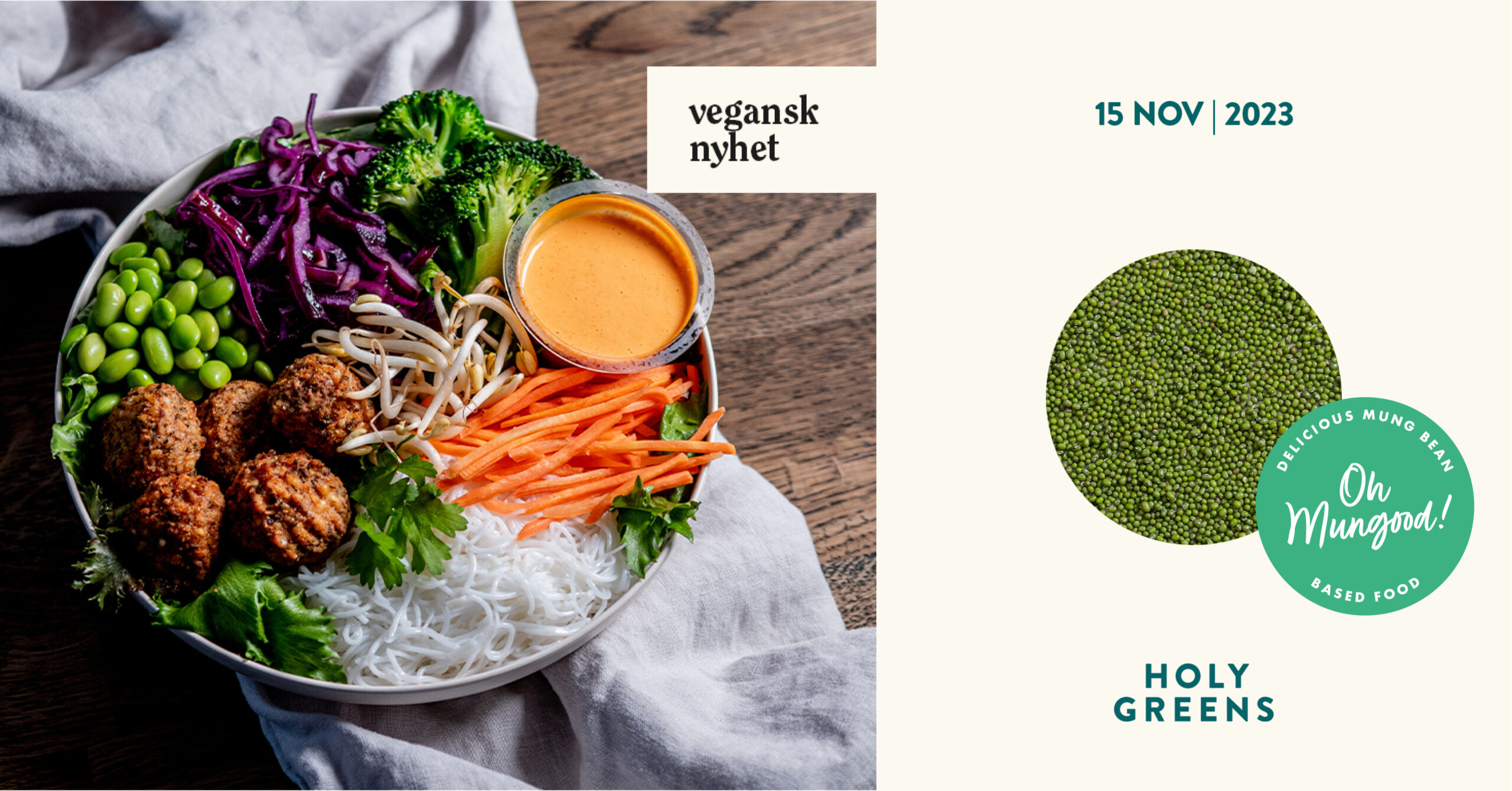 Oh Mungoods nya vegobites på Holy greens menyer - Oh Mungood!